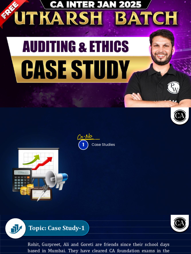 Case Study on Auditing Insights | PDF | Going Concern | Audit