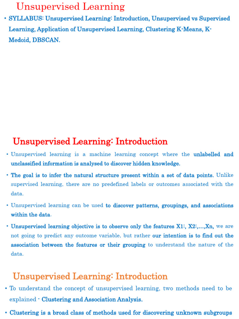 Unit-4 | PDF | Cluster Analysis | Machine Learning