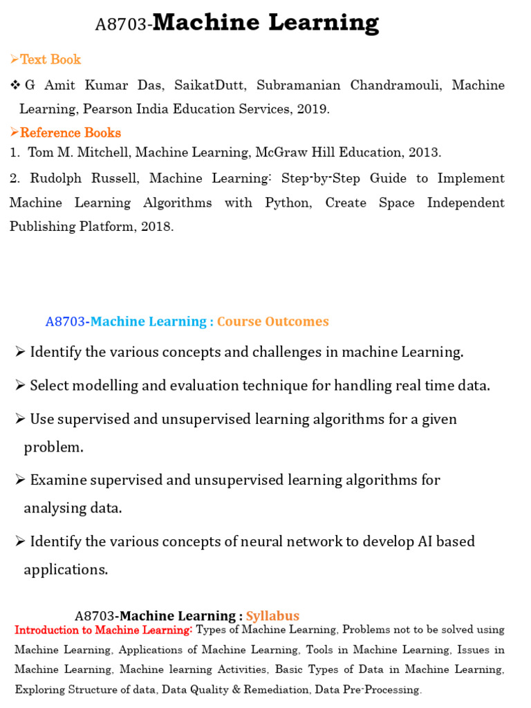 Unit 1 Pdf Machine Learning Artificial Intelligence