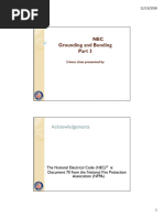 NEC Article 250: Grounding Overview | PDF | Electricity | Electric Power