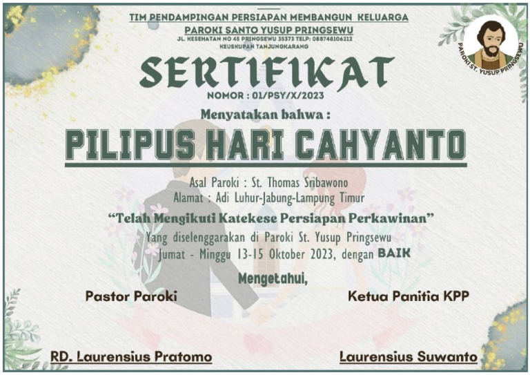 Cek Sertif A4 New | PDF