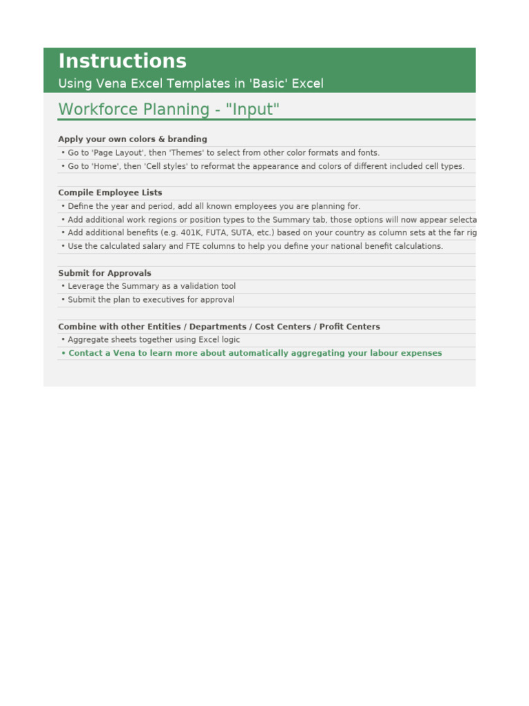 Workforce Planning Template v3 | PDF | Salary | Business