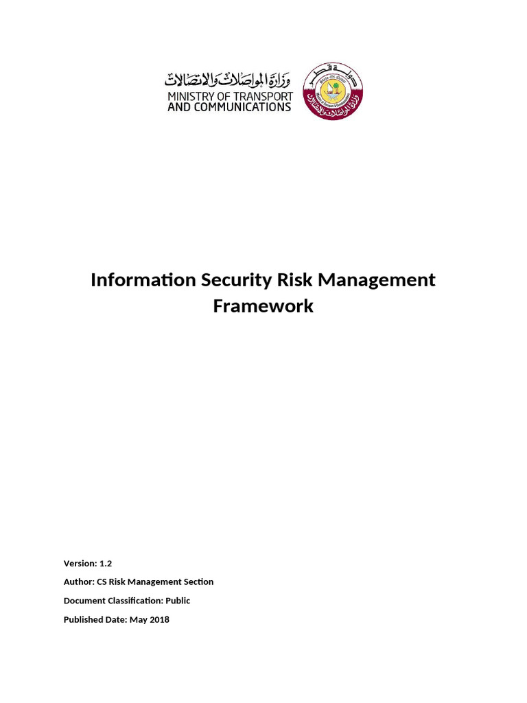 Cs-Information Security Risk Management Framework Eng v1.2 | PDF ...