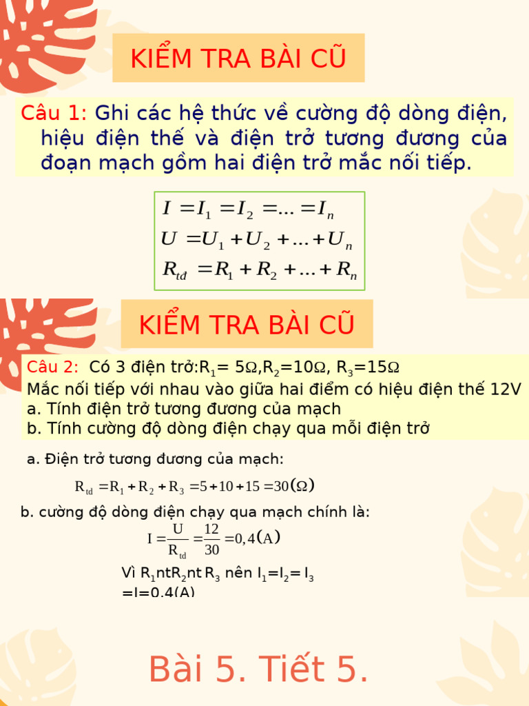 Bài 5. Đo N M CH Song Song | PDF