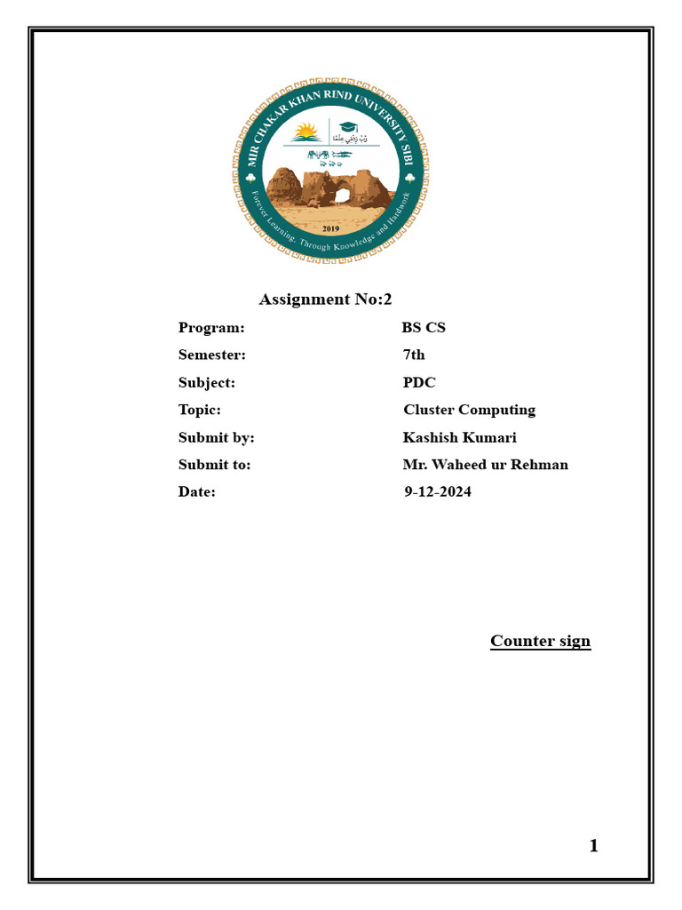 cluster | PDF | Computer Cluster | Computing cluster | PDF | Computer Cluster | Computing