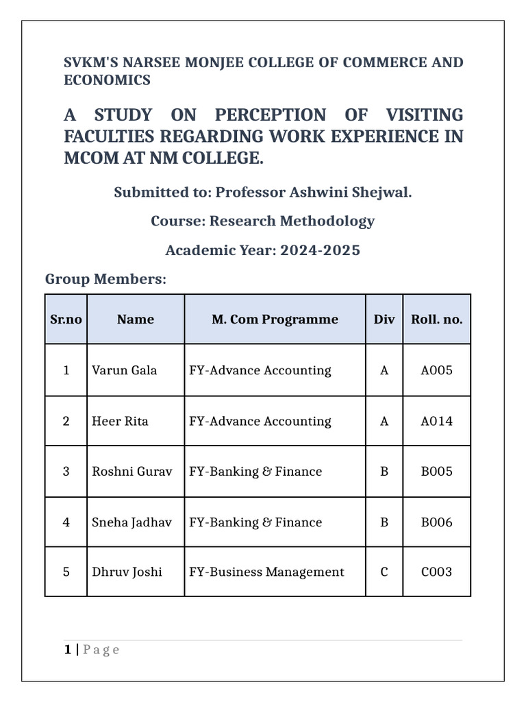 RM ASSIGNMENT GROUP 3 | PDF | Sampling (Statistics) | Learning