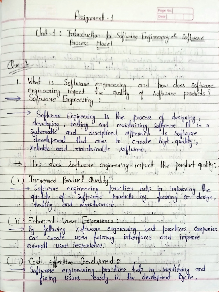 SE 1st Assignment Solution | PDF