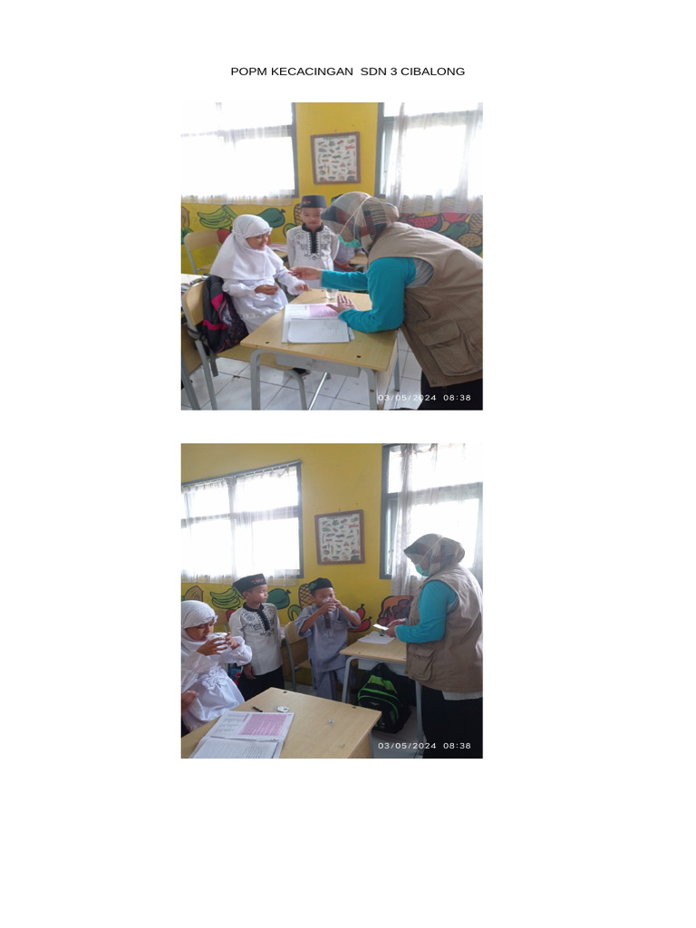 Popm Kecacingan SDN 3 Cibalong | PDF
