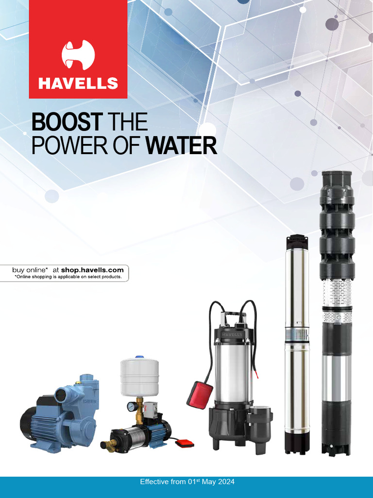 Havells Pumps | PDF | Capacitor | Voltage