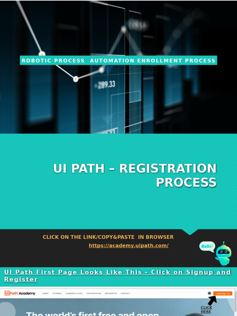 UI Path Registration Guide for RPA | PDF