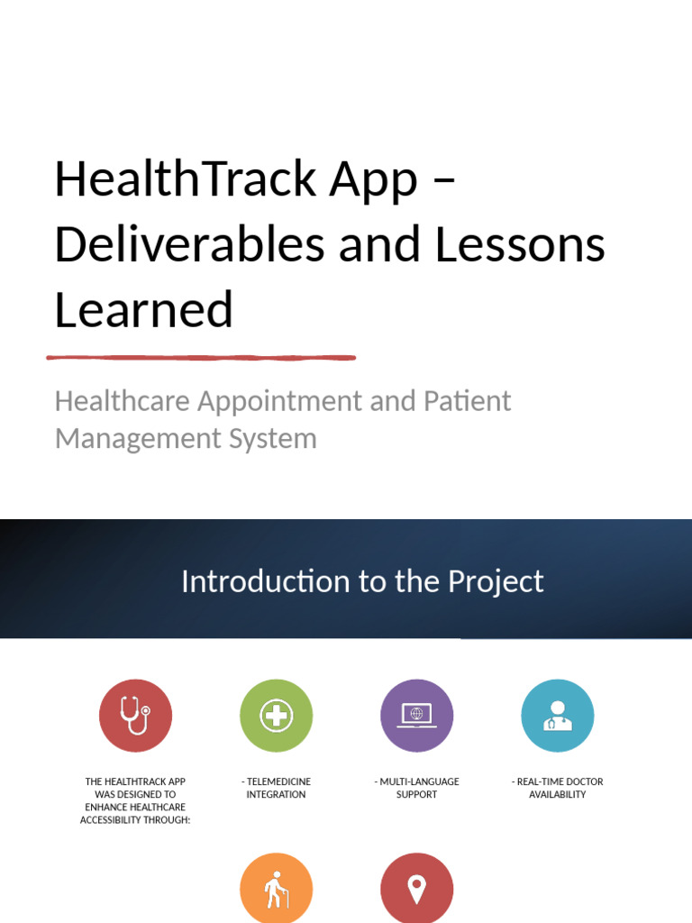 HealthTrack Presentation | PDF | Agile Software Development | Computing