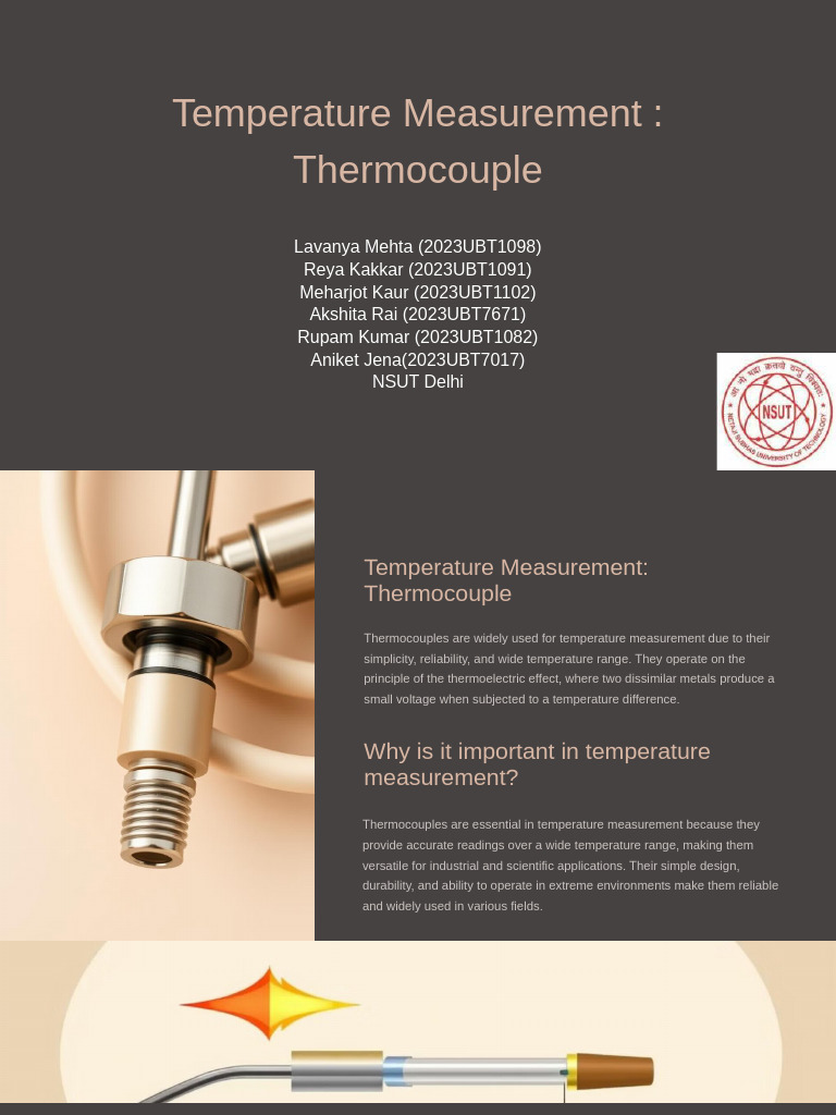 Temperature-Measurement-Thermocouple | PDF | Thermocouple | Metrology