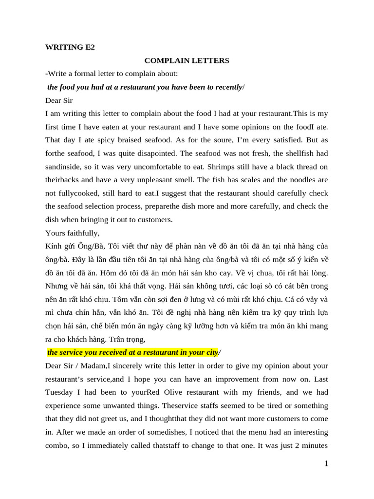 (sv)WRITING E2 FOR STS | PDF