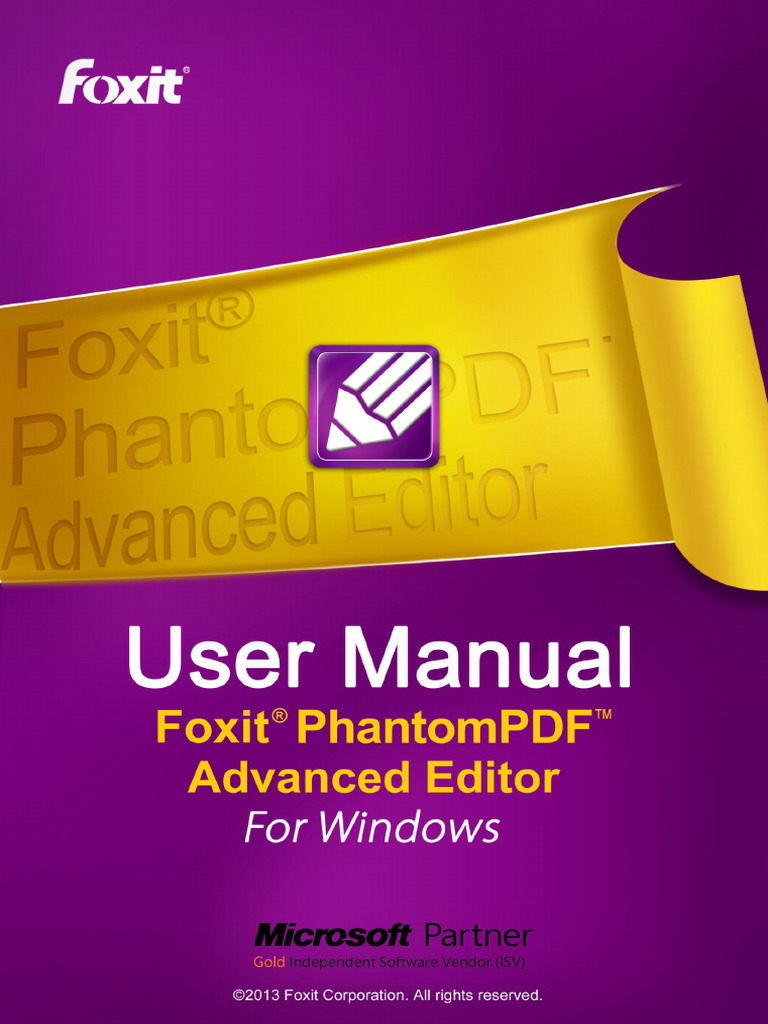 FoxitPhantomPDFAdvancedEditor Manual | PDF | Window (Computing) | Keyboard Shortcut