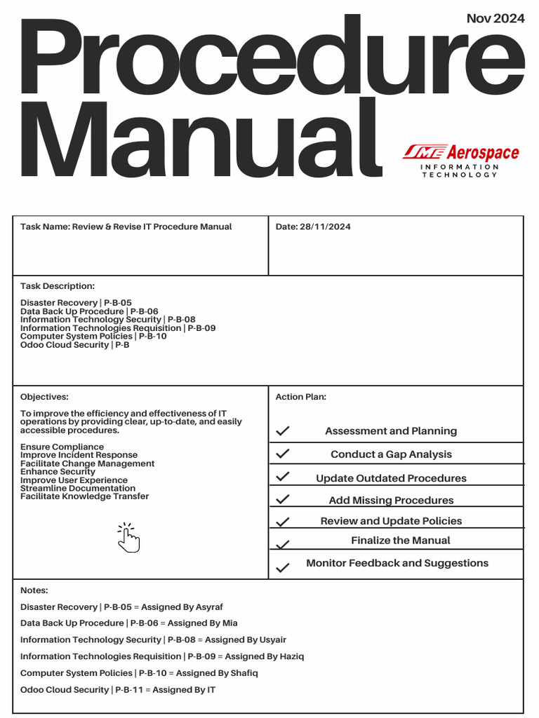 Procedure Manual | PDF