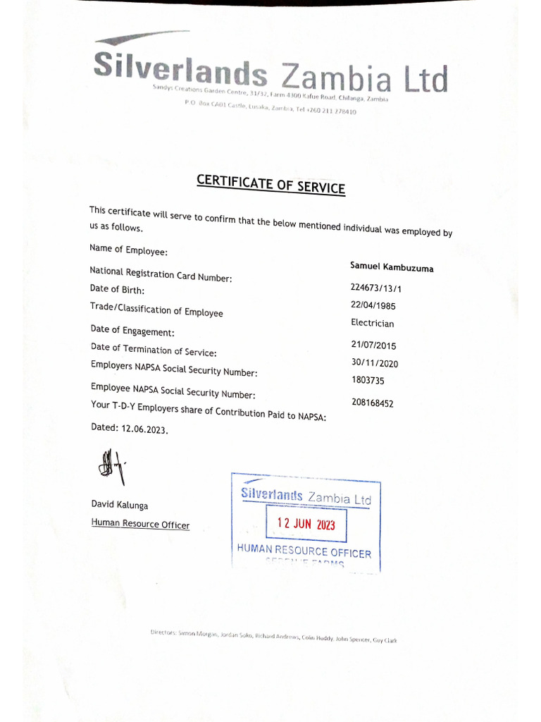 Certificate of Service | PDF