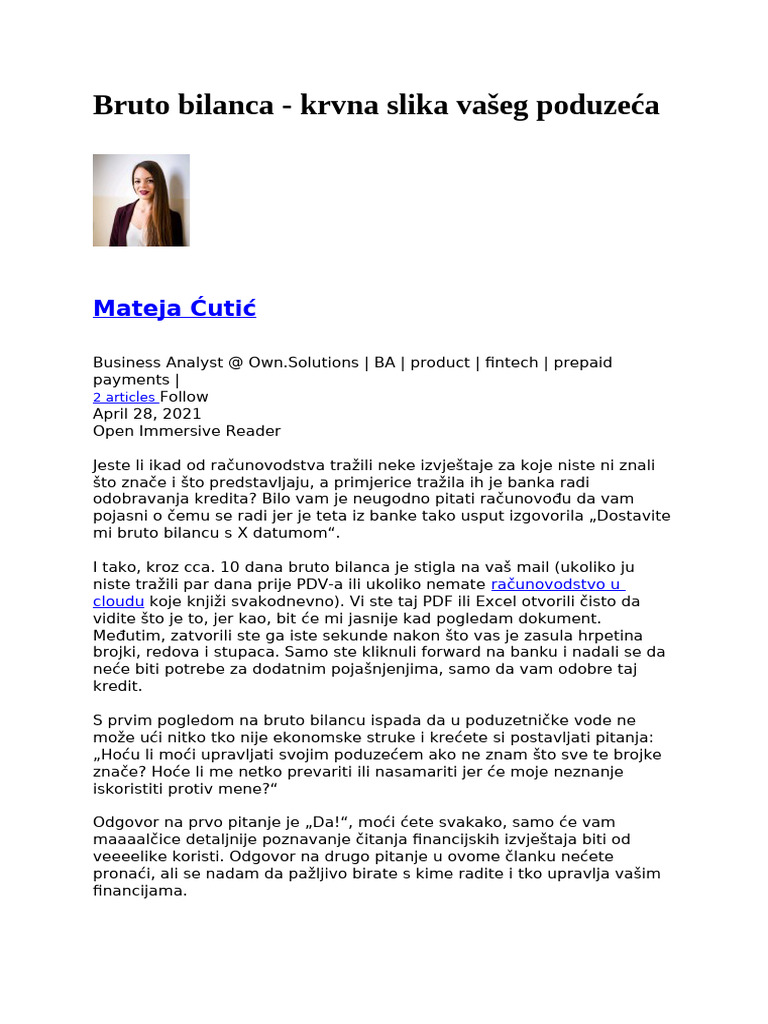 Bruto Bilans | PDF