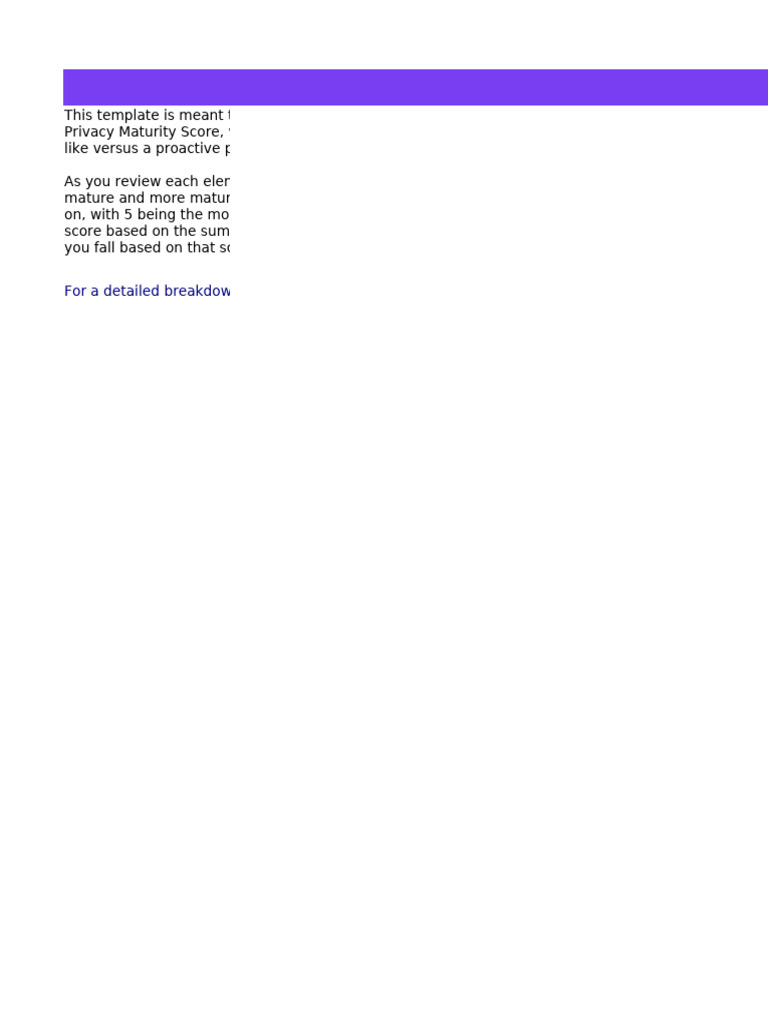 The Osano Privacy Program Maturity Model Scorecard | PDF | Computer ...