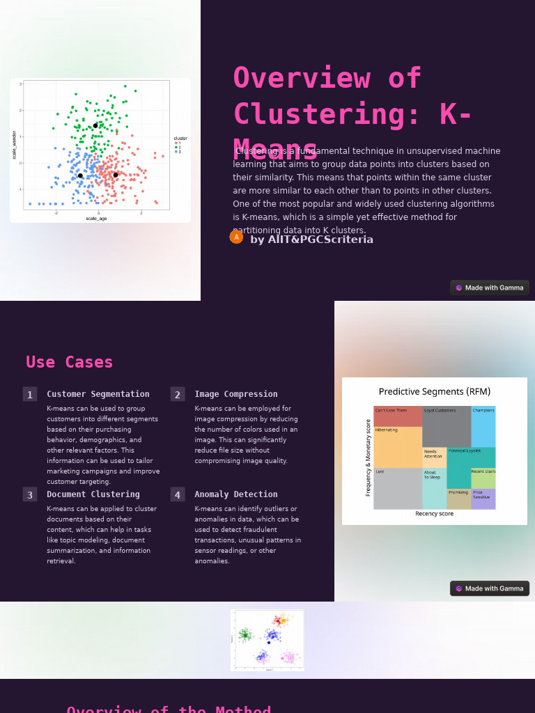 Overview of Clustering K Means | PDF | Cluster Analysis | Theoretical Computer Science