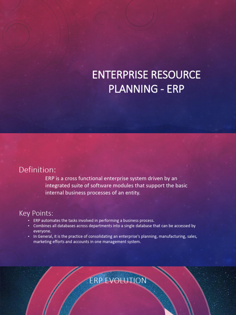 Enterprise Resource Planning - ERP Old | PDF | Enterprise Resource ...