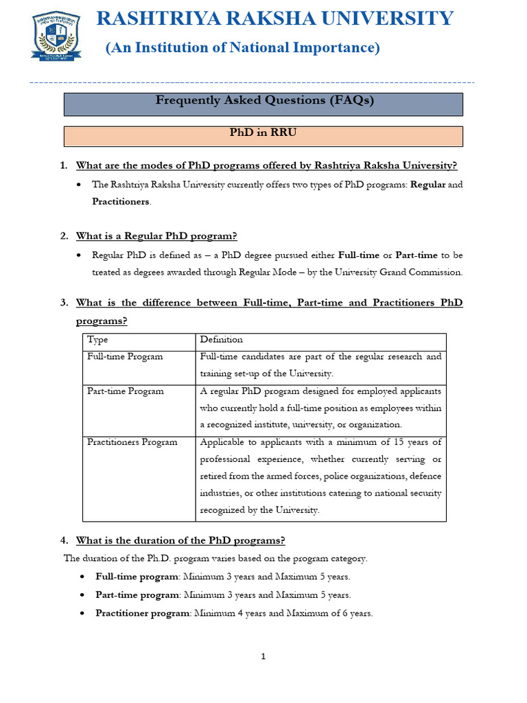 PHD Admission FAQs 2024 | PDF | Doctor Of Philosophy | University And ...