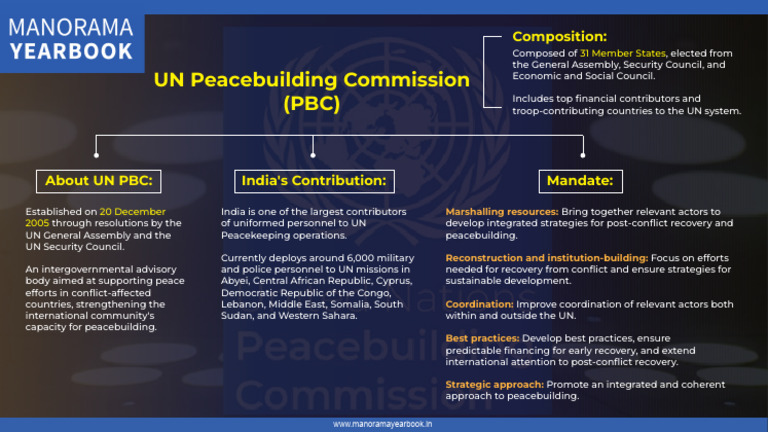 UN Peacebuilding Commission | PDF | Peacebuilding | United Nations