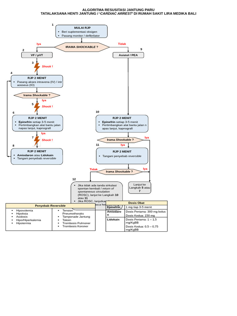 Algoritma ACLS Henti Jantung | PDF