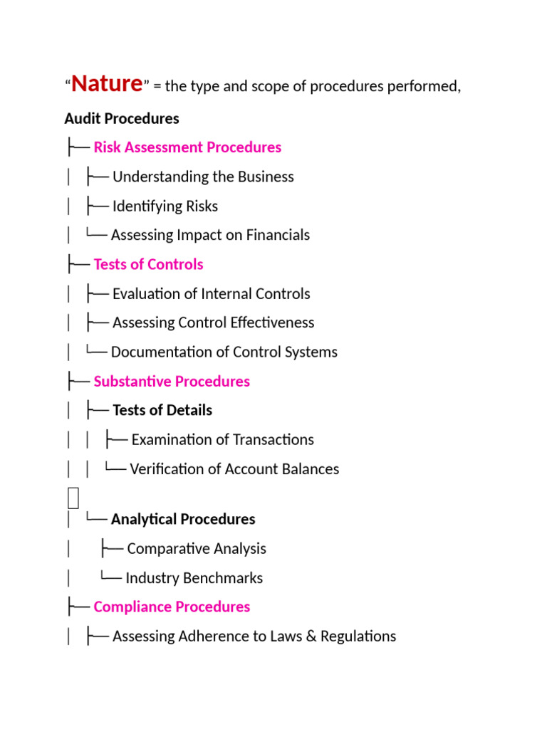 Audit procedures | PDF | Audit | Internal Control