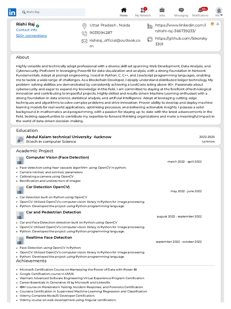 Resume For Internship at Paypal | PDF | Python (Programming Language) | Machine Learning