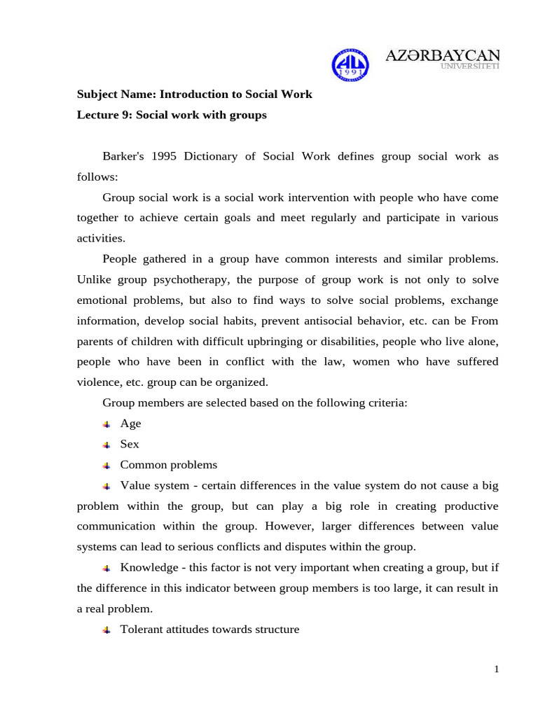 Social Work With Groups | PDF | Social Work | Violence