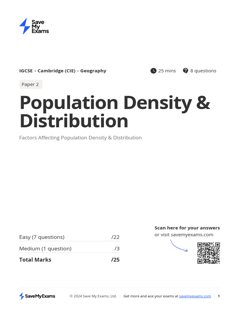 4 2 Population Density and Distribution | PDF