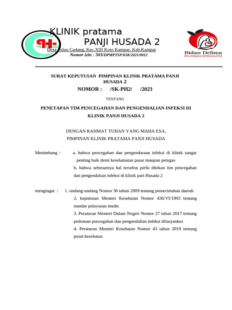 EP 3, SK Penanggung Jawab PPI | PDF