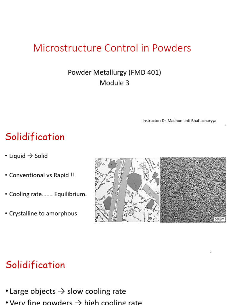 Module 3 Upto Sept 6 | PDF | Nucleation | Freezing