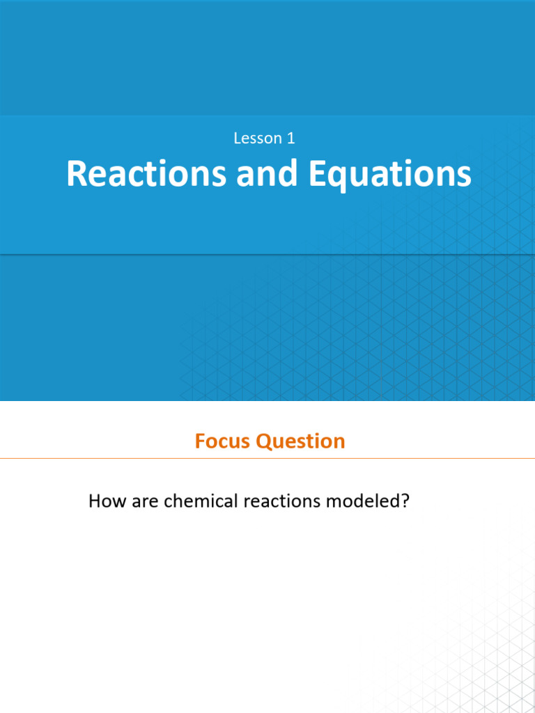 Understanding Chemical Reactions and Equations | PDF | Chemical ...
