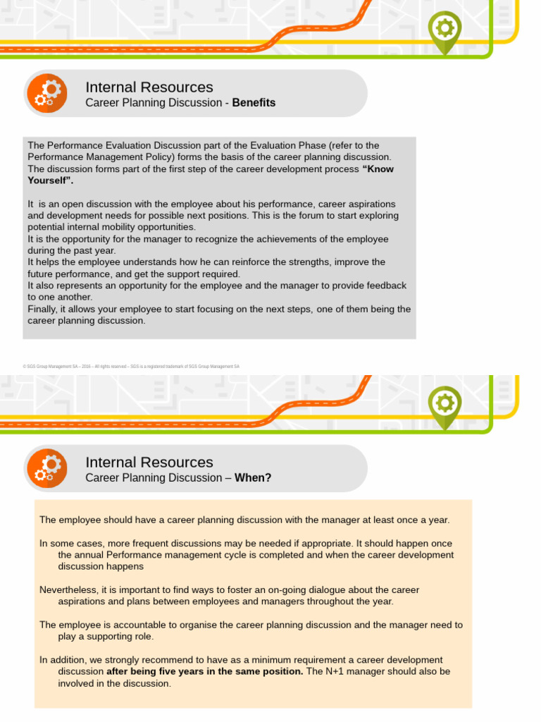 The Career Development Planning Discussion Guide | PDF | Performance ...