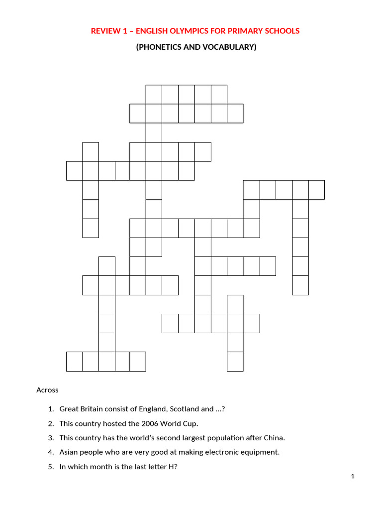 W4 - Vocab - Handout | PDF