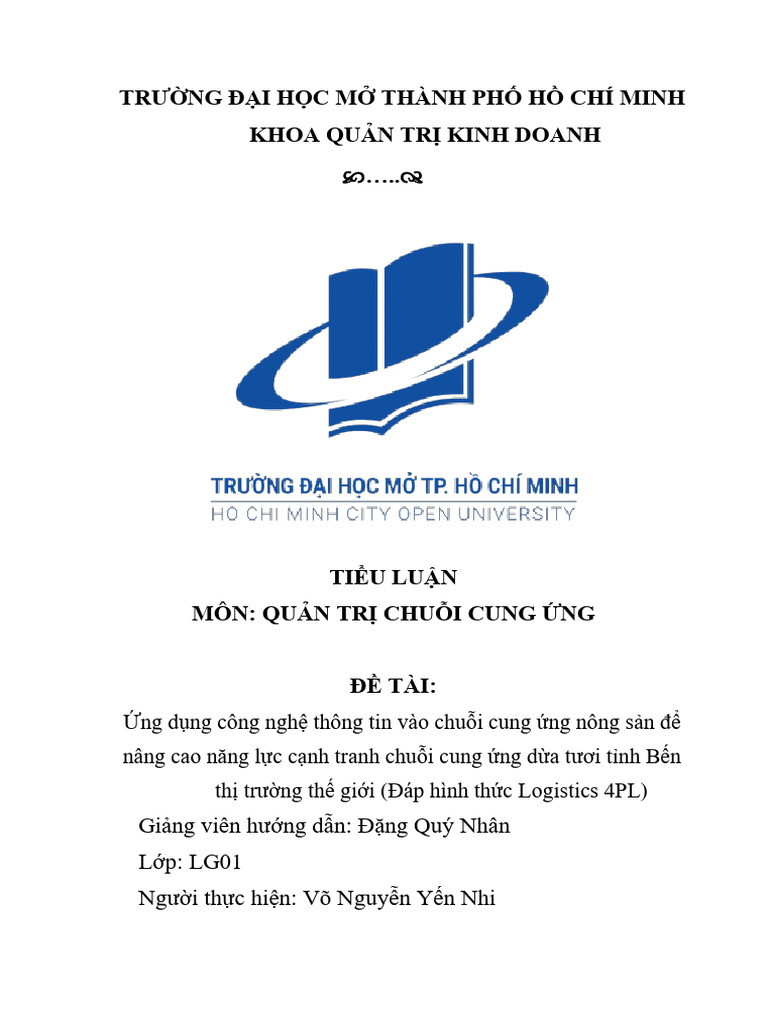TIỂU LUẬN QTCCU | PDF