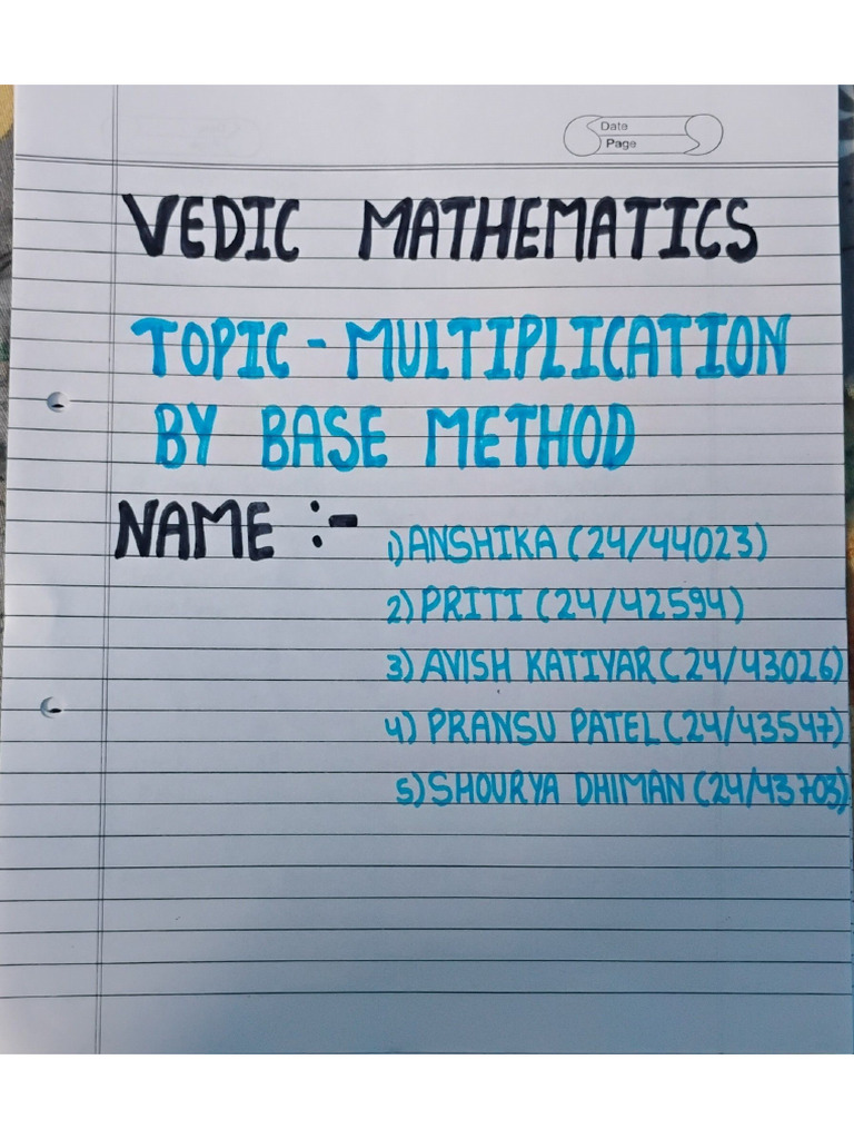 Vedic Mathematics. | PDF