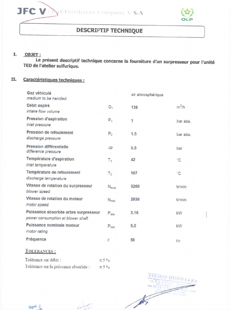 Descriptif Technique (1) - 1 | PDF