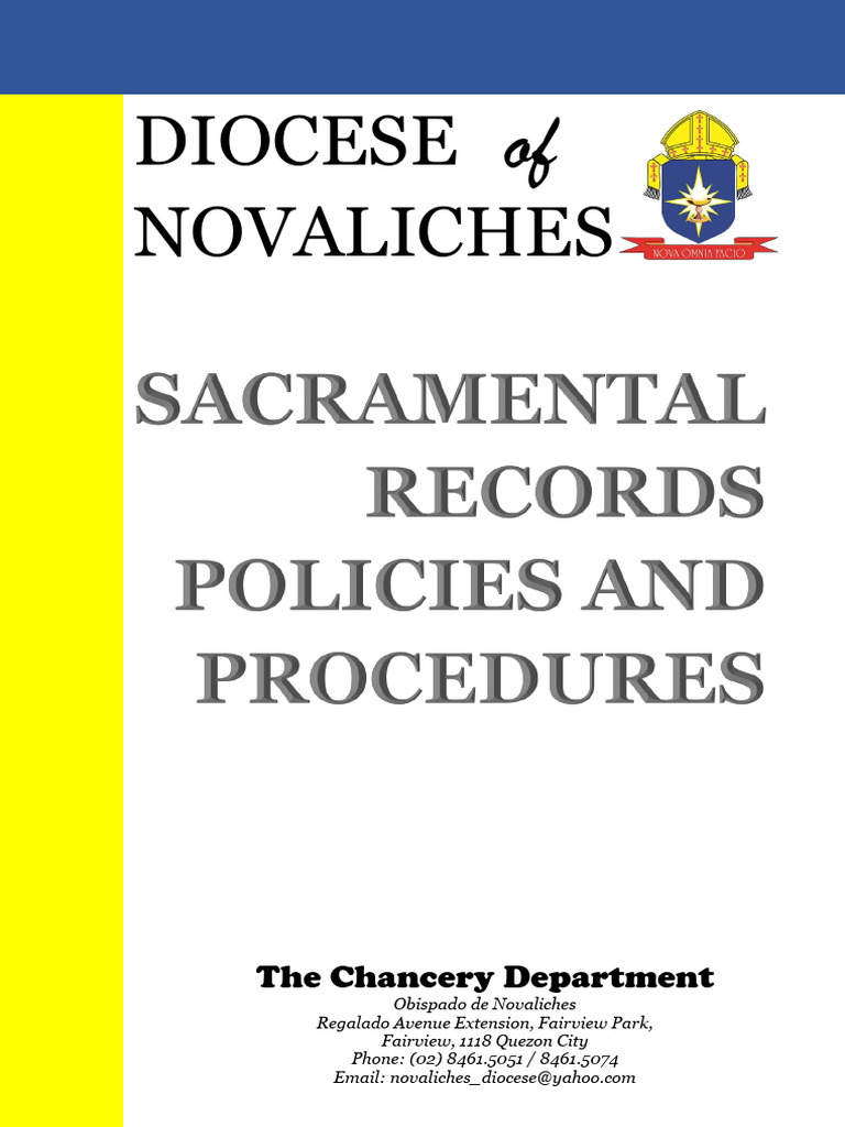 Parish Records Management Guidelines | PDF | Baptism | Confirmation