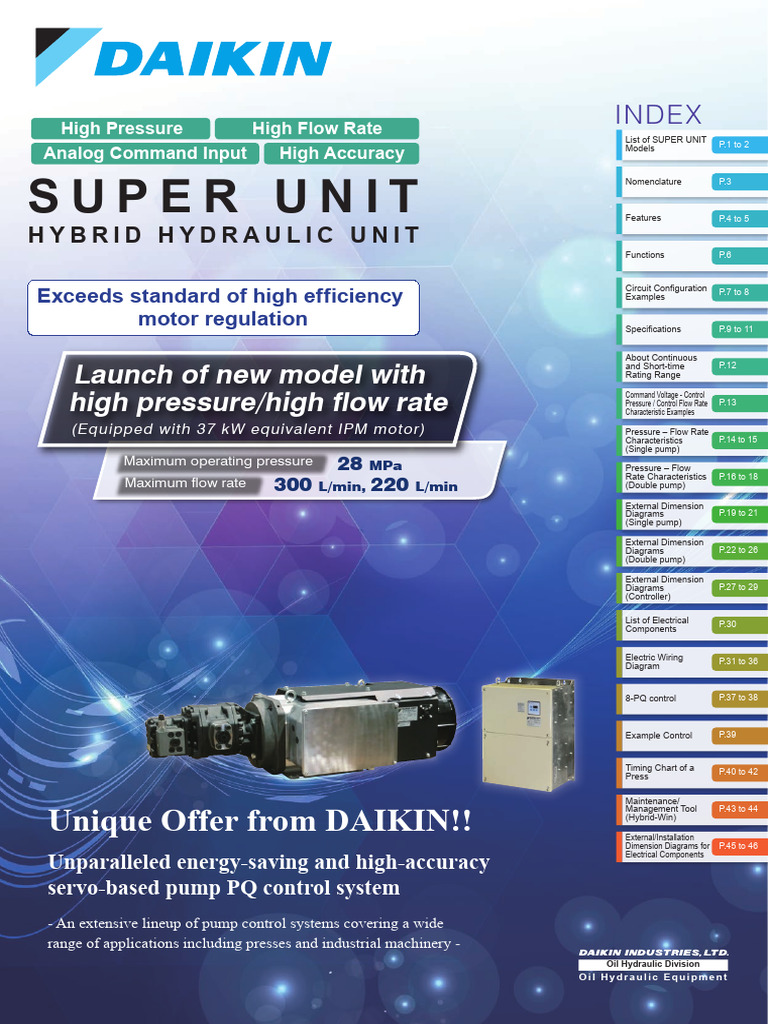 High-Pressure SUPER UNIT Overview | PDF | Energy Conservation | Pump