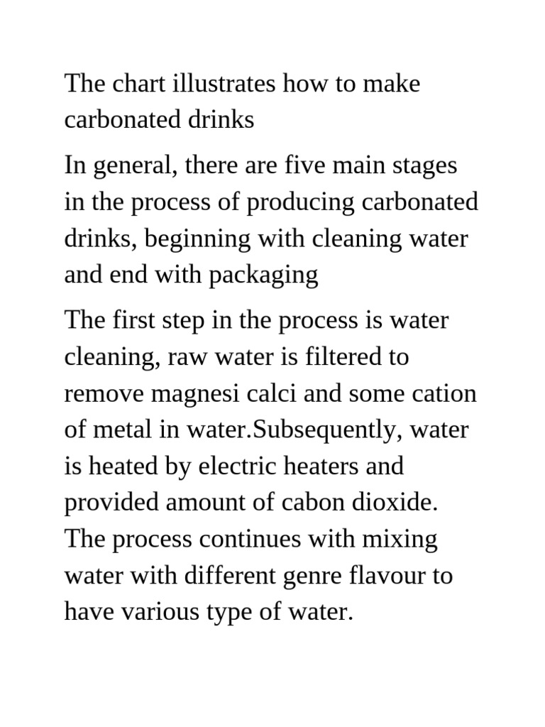 Carbonated Drink Production Process | PDF