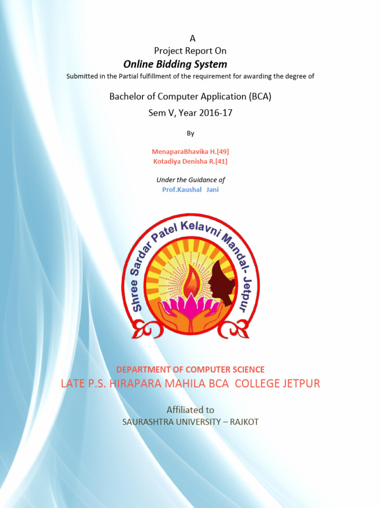 Bidding System | PDF | Computer Hardware | Computer Science