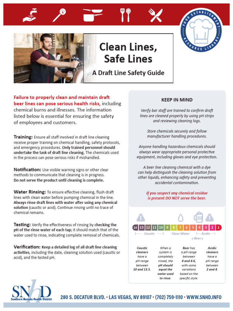 Draft Beer Line Safety Guide Staff (1) | PDF | Water | Safety