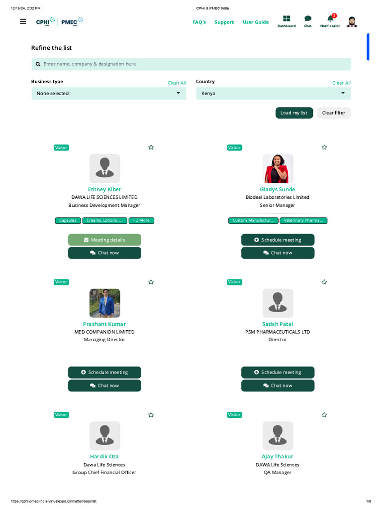 CPHI & PMEC India Kenya Visitors | PDF | Medicine | Health Care