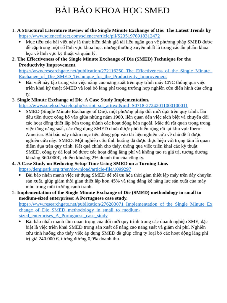 BÀI BÁO KHOA HỌC SMED | PDF