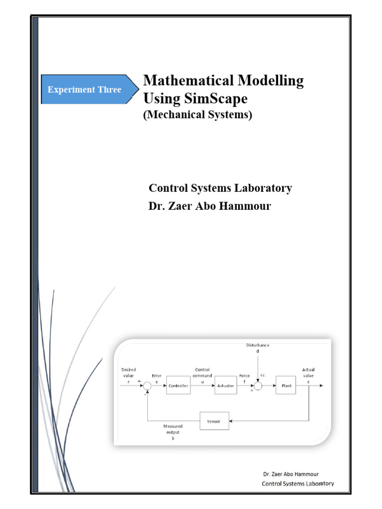 03_2- Mathematical Modeling Using SimScape_Mechanical | PDF | Force ...