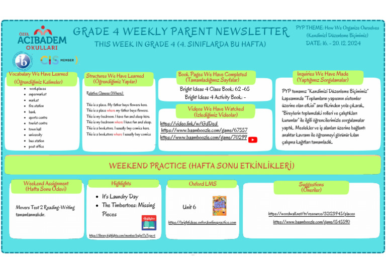 Grade 4 Parent Letter 24-25 New (9) | PDF