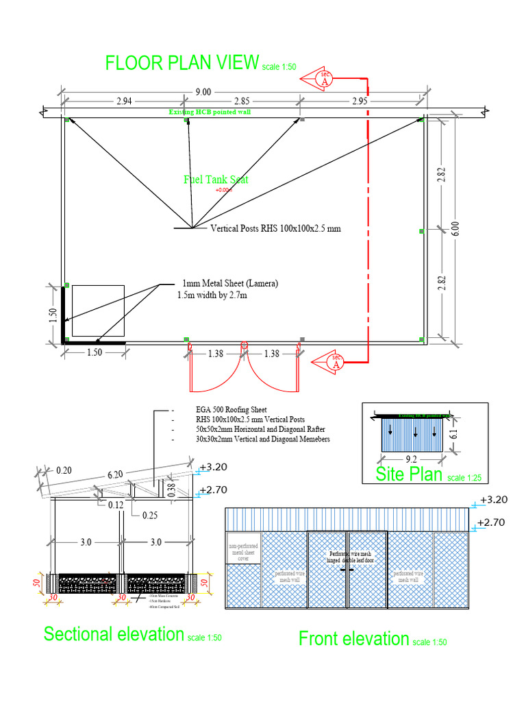 Fuel Shade-Model | PDF | Wall | Building Engineering