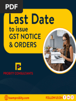 GST SCN Issuance Time Limits Explained | PDF | Government Finances | Taxes